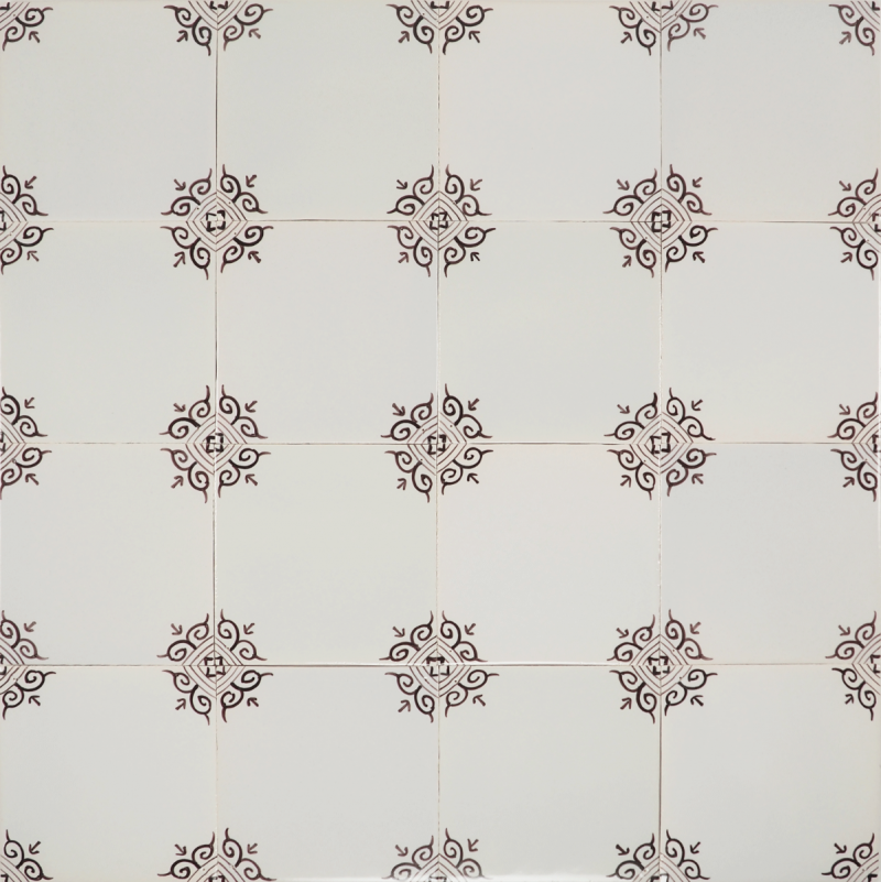 Hand-painted Delft tiles with large Ox-head corner motif | PCM-21 ...