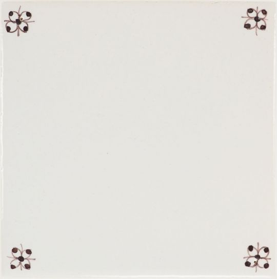 PCM-01 Spider corner motif Delft tile sample – hand-painted in ...